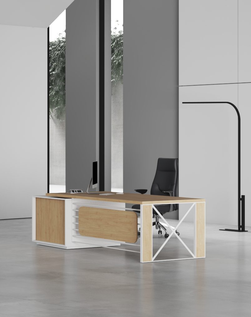 Cube Straight Manager Desk | Highmoon Furniture | Buy Now