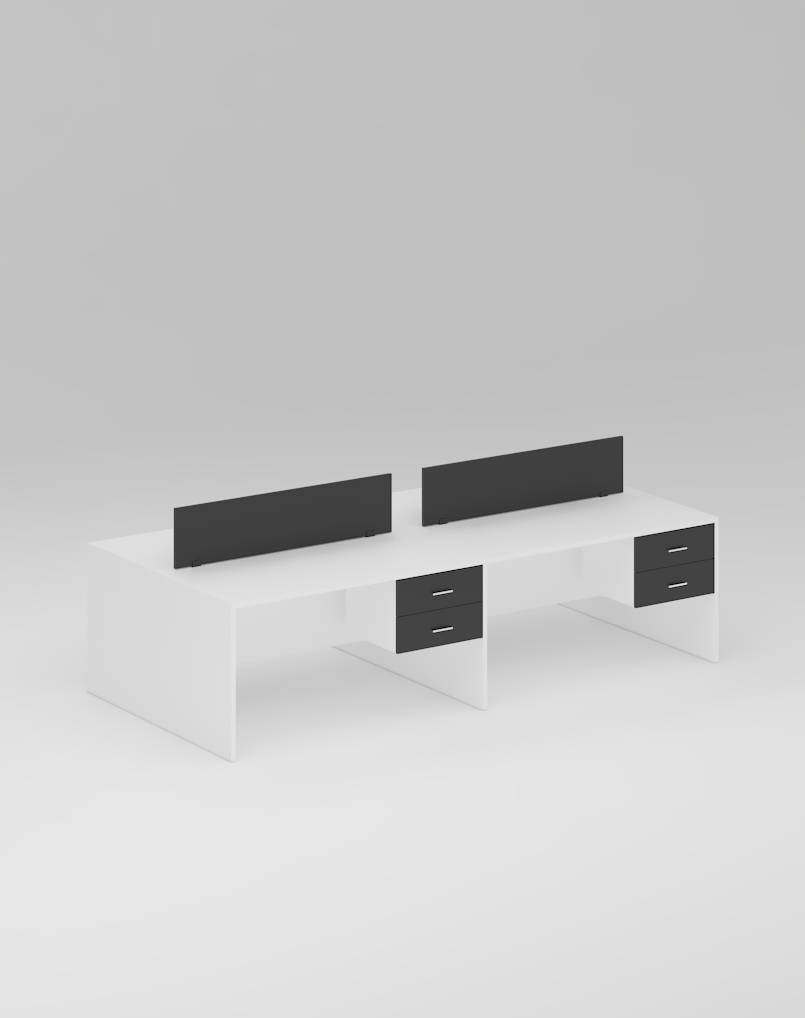 Eco 4 Cluster Workstation - Highmoon Office Furniture Manufacturer ...