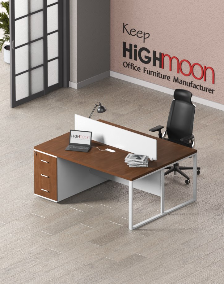 Keep 2 Cluster Workstation (White Leg) - Highmoon Office Furniture ...