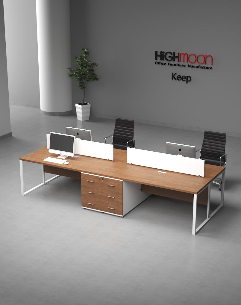 Keep 4 Cluster Workstation White Leg | Office Team Workstation
