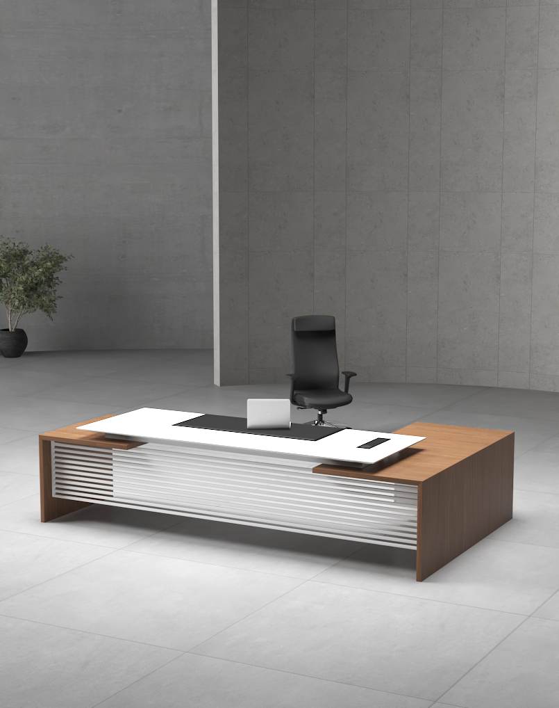 Mars Executive Desk White Leg | Modern Office Executive Desk