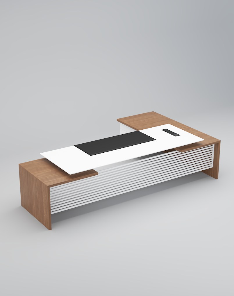 Mars Executive Desk White Leg | Modern Office Executive Desk