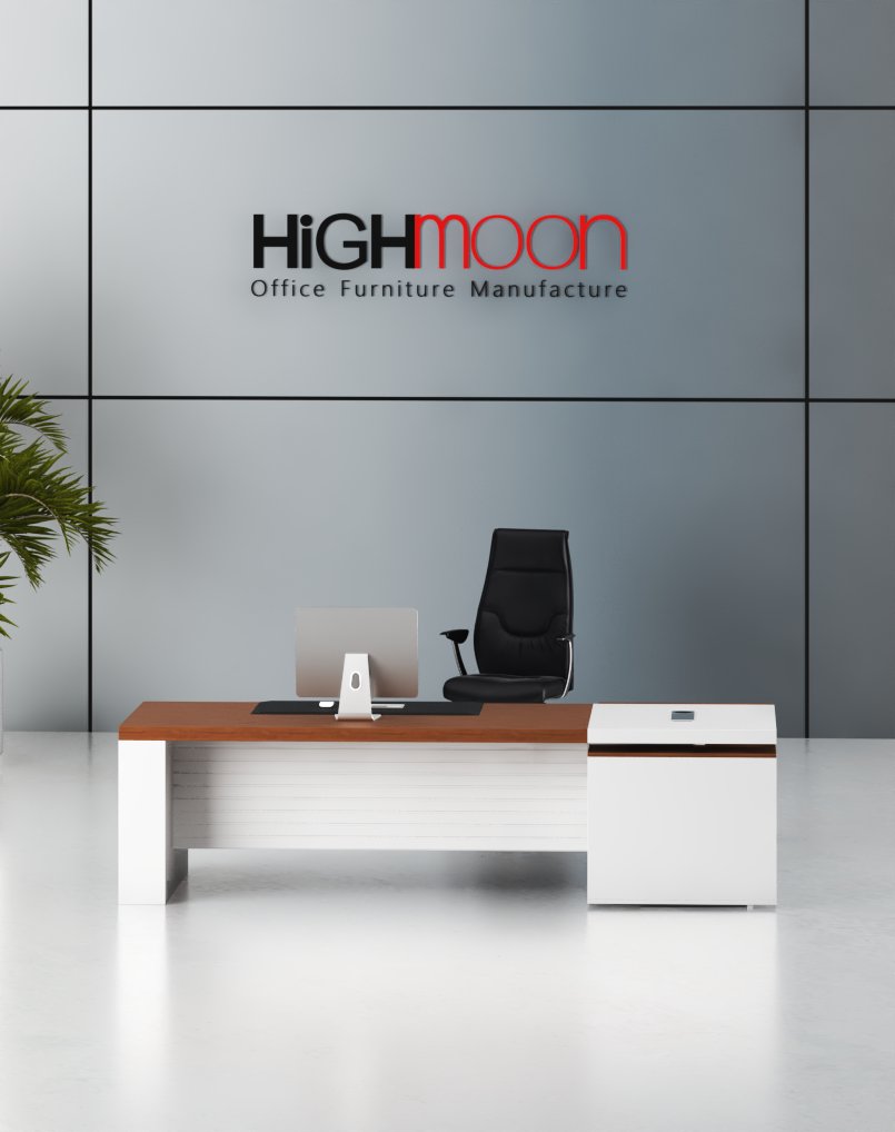 Class Executive Desk (White Leg) - Highmoon Office Furniture Manufacturer & Supplier Company in UAE