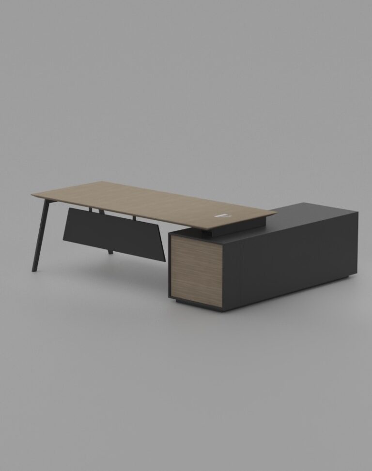 Orange Executive Desk Black Leg | Highmoon UAE