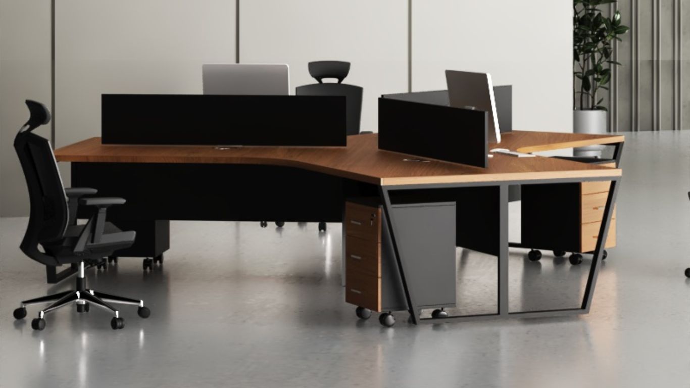 Jade 3 Cluster Workstation | Highmoon Furniture | Buy Now