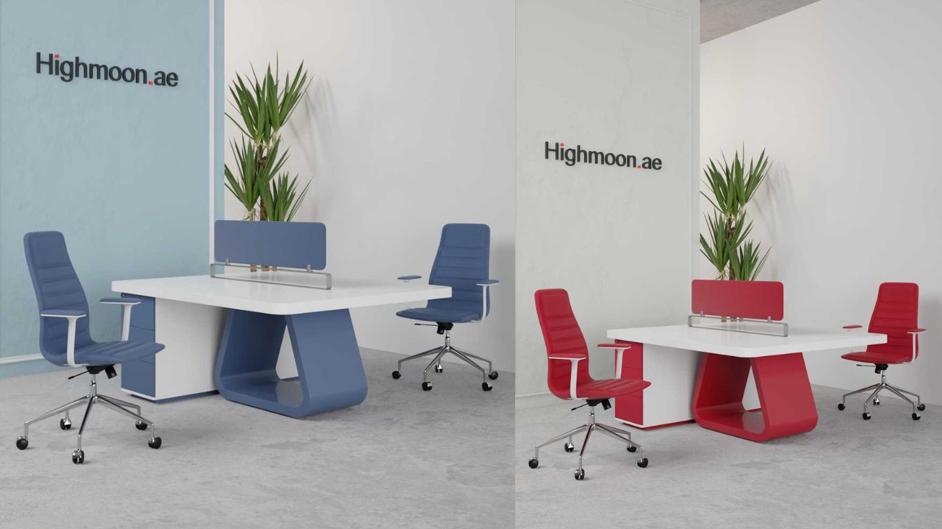 Quad 2 Cluster Workstation | Highmoon Furniture | Buy Now