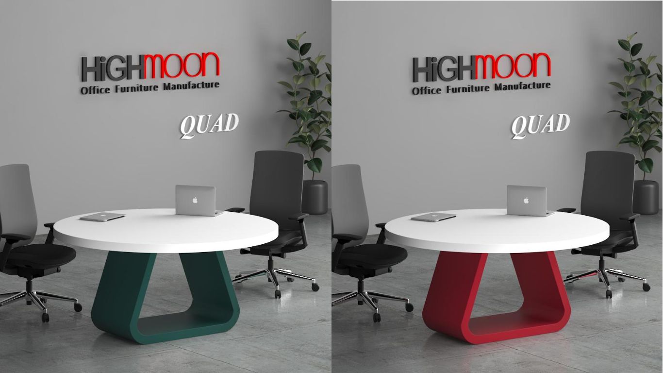 Quad Round Meeting Table | Highmoon Furniture | Buy Now