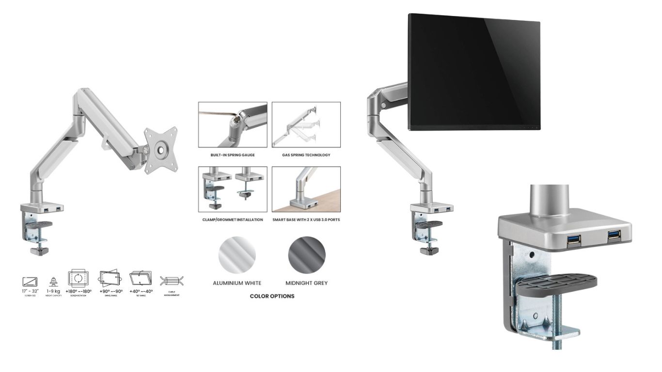 Monitor Single Arm – Model A Pro | Office Accessories