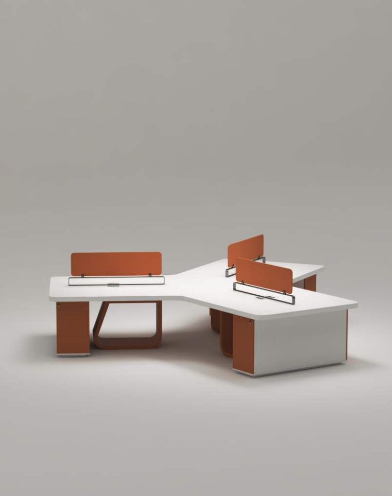 Quad 3 Cluster Workstation | Highmoon Furniture | Buy Now