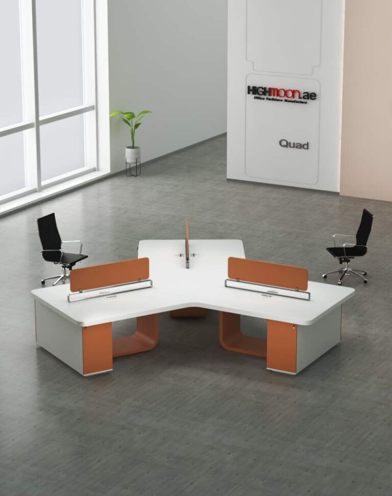 Quad 3 Cluster Workstation | Highmoon Furniture | Buy Now
